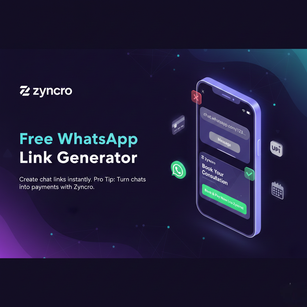 Instant WhatsApp Link Generator (wa.me) | Free & No Login | Zyncro